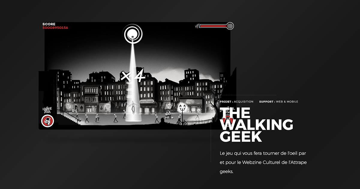 Flaq Digtal | The Walking Geek Game. Le jeu qui vous fera tourner de l'oeil.